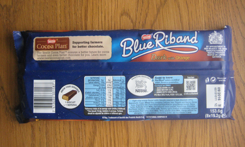 Great British Diet: NEW PRODUCT: Nestle Blue Riband Dark with Orange