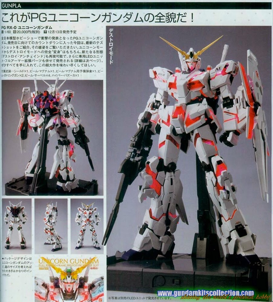 PG 1/60 RX-0 Unicorn Gundam - Release Info, Box Art and Official Images