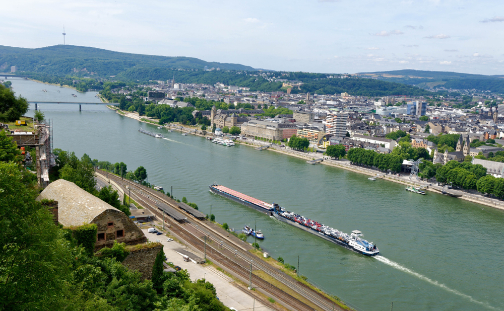 Åphorismes & Billevesées: Coblence vue de la citadelle d'Ehrenbreitstein