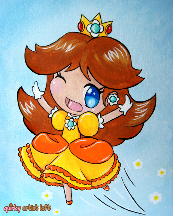 Quirky Artist Loft: Princess Daisy Chibi