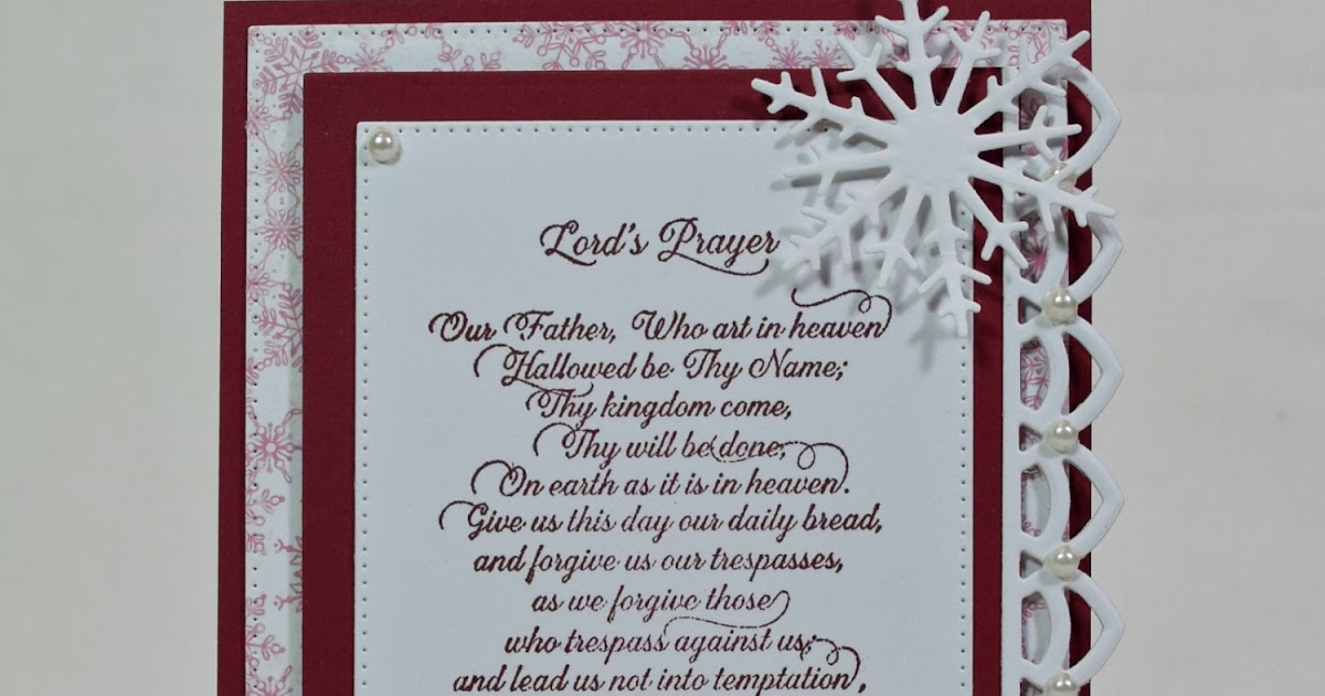 Papercrafts by SaintsRule!: ~ A Snowy Prayer