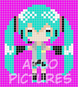 Akuo's pictures: Pixel-art Vocaloid (2)