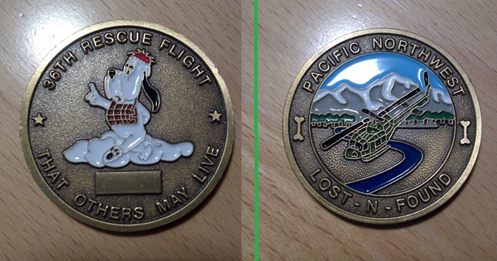 THE USAF RESCUE COLLECTION: USAF 36th Rescue Flight Challenge Coin