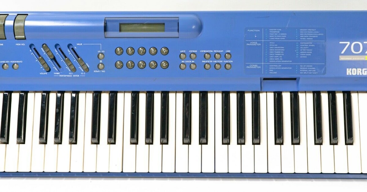 MATRIXSYNTH: Blue Korg 707 SN 002657