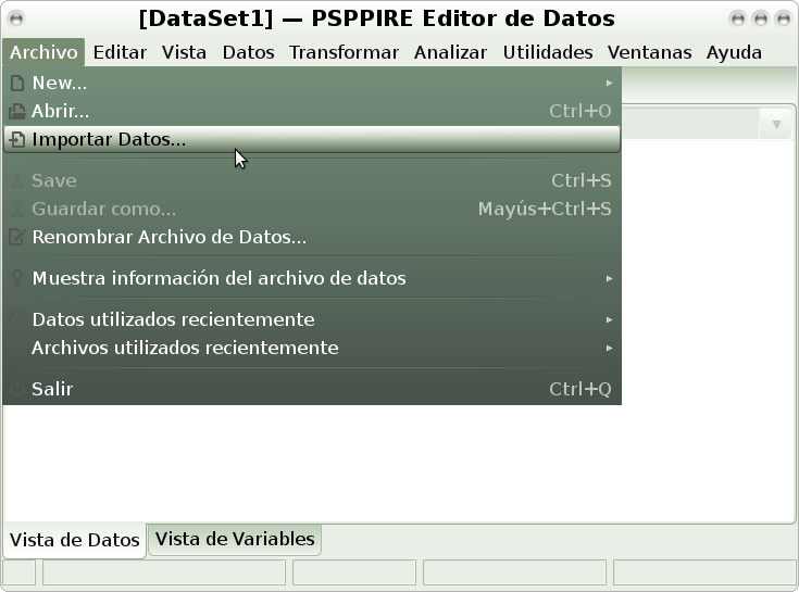 De todo un poco: PSPP software para manejo de datos estadísticos