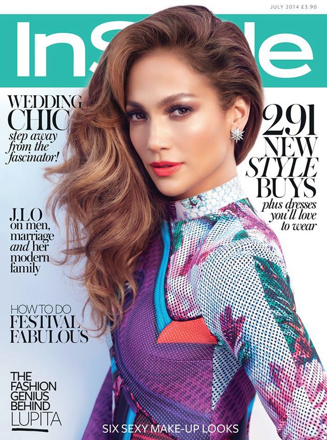 Jennifer Lopez wears Mary Katrantzou for Instyle UK July 2014 cover ...