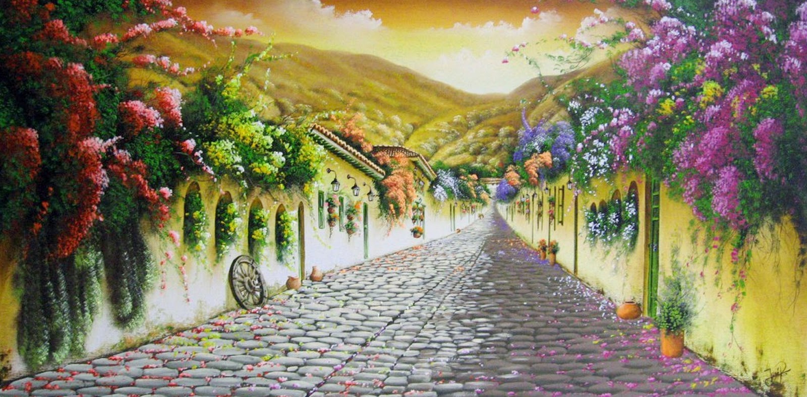 Historia y evolución de la pintura artística : Paisajes Rústicos ...