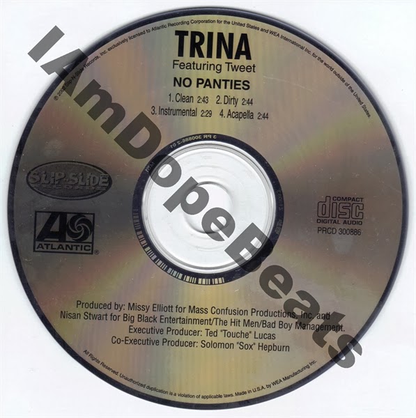 iAmDopeBeats Catalog: Trina - No Panties [Promo CDR]