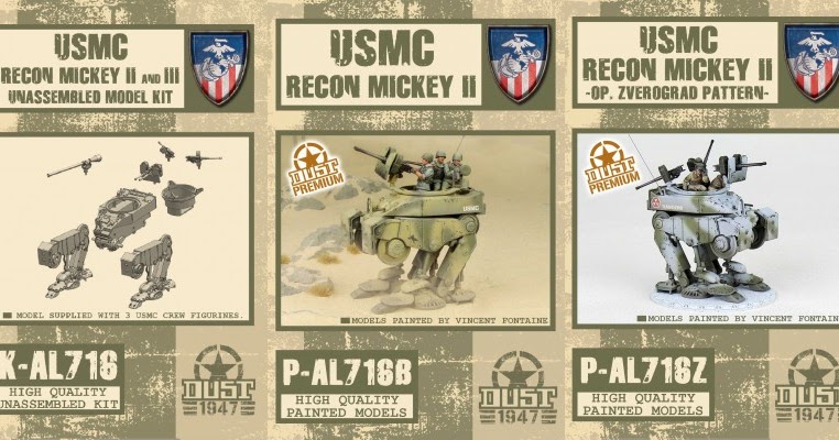 Tabletop Fix: Dust Models - Recon Mickey Release