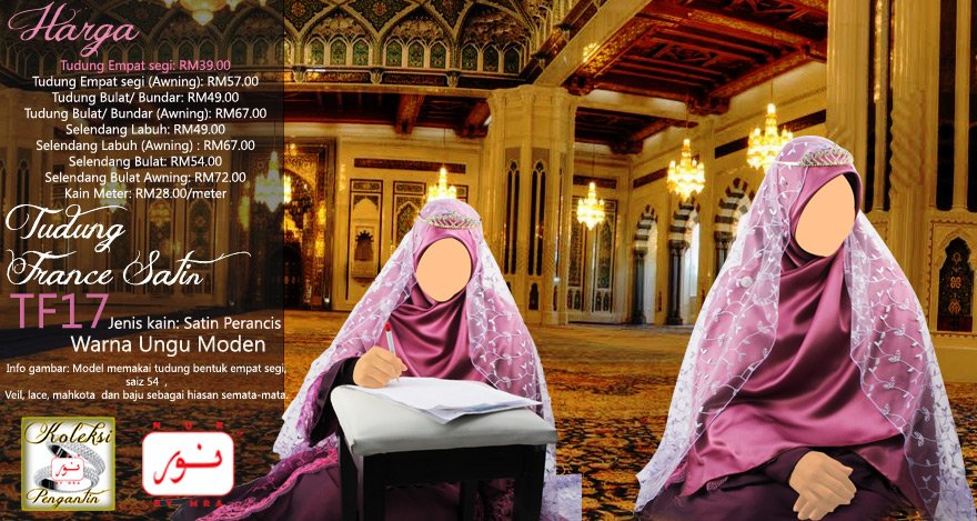 AL-AISY COLLECTION: TUDUNG FRANCE SATIN