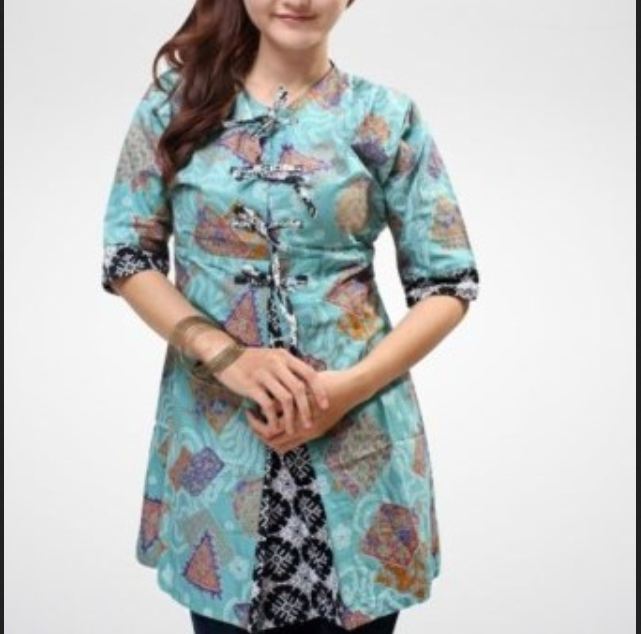 Contoh Gambar Baju Batik Untuk Wanita Gemuk