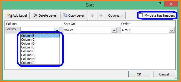 Excel Sort By Column, By Row, By Color, By Your Own Custom List | Excel ...