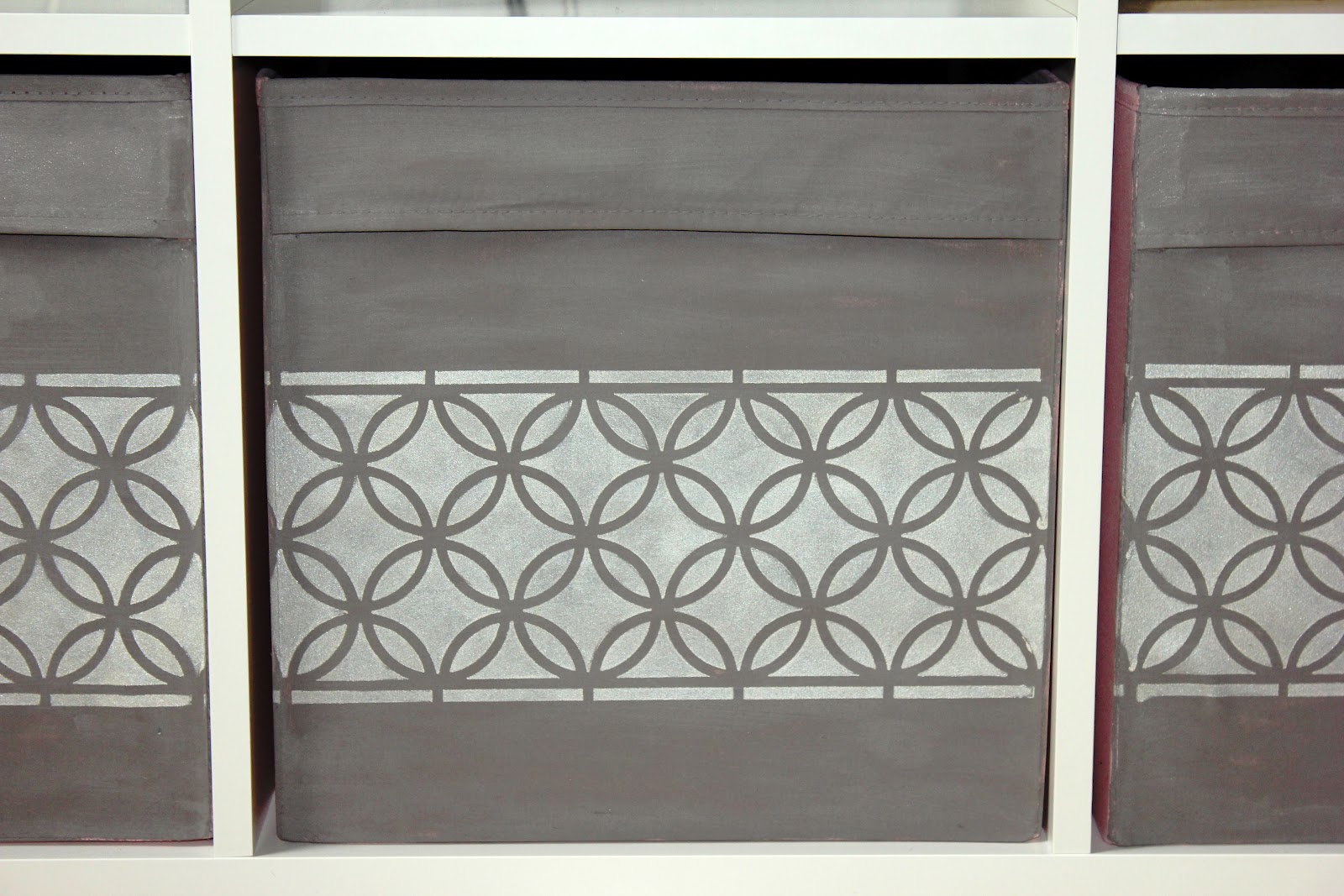 PeaHen Pad: Pinterest Challenge: Stenciled Drona Bins