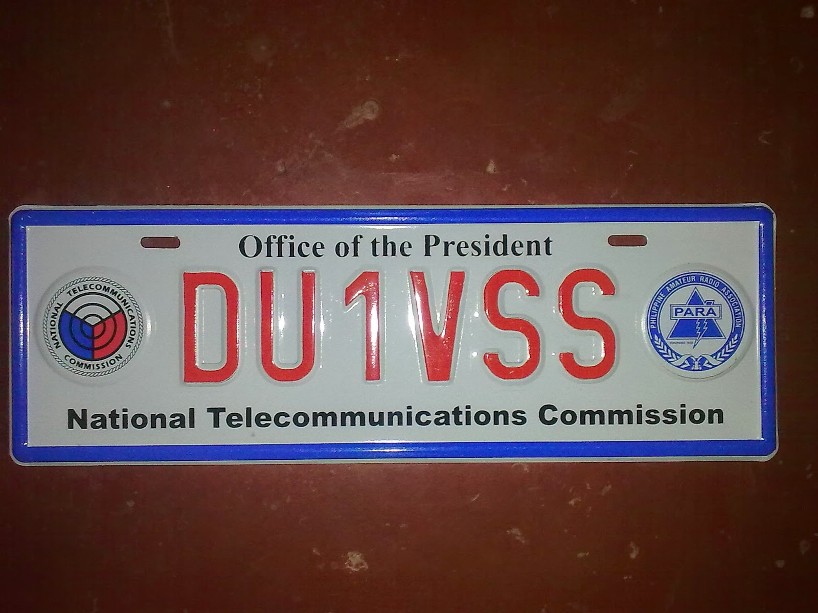 du1vss (D.I.Y.): Callsign Plate