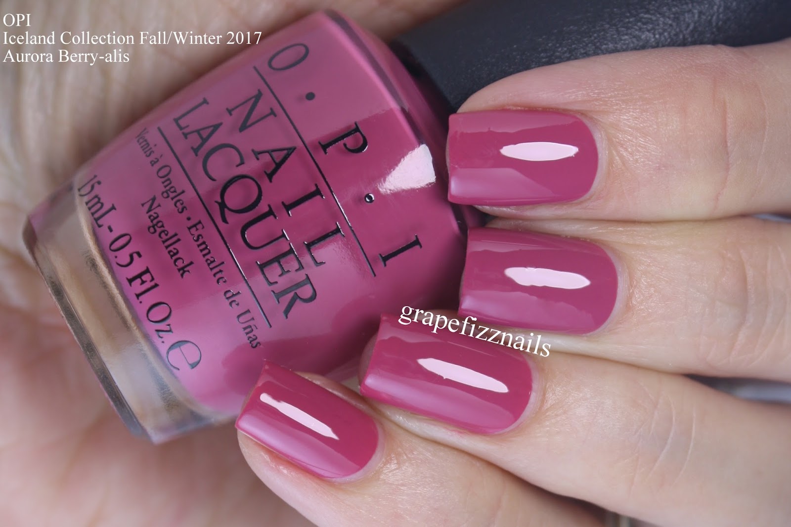 Grape Fizz Nails: OPI Iceland Collection Fall/Winter 2017
