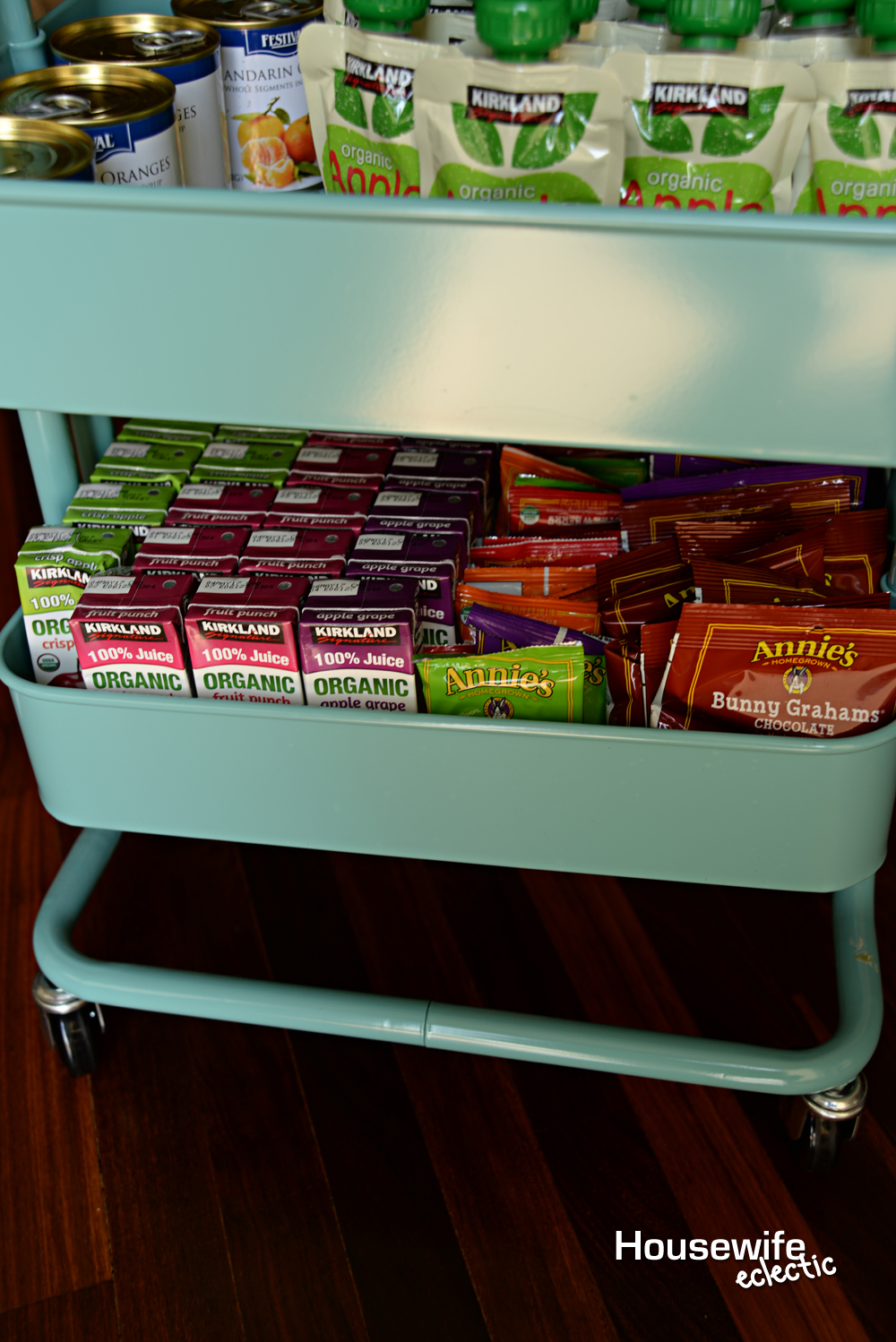 Kids Lunch Cart- To Help Kids Make Their Own Lunch - Housewife Eclectic