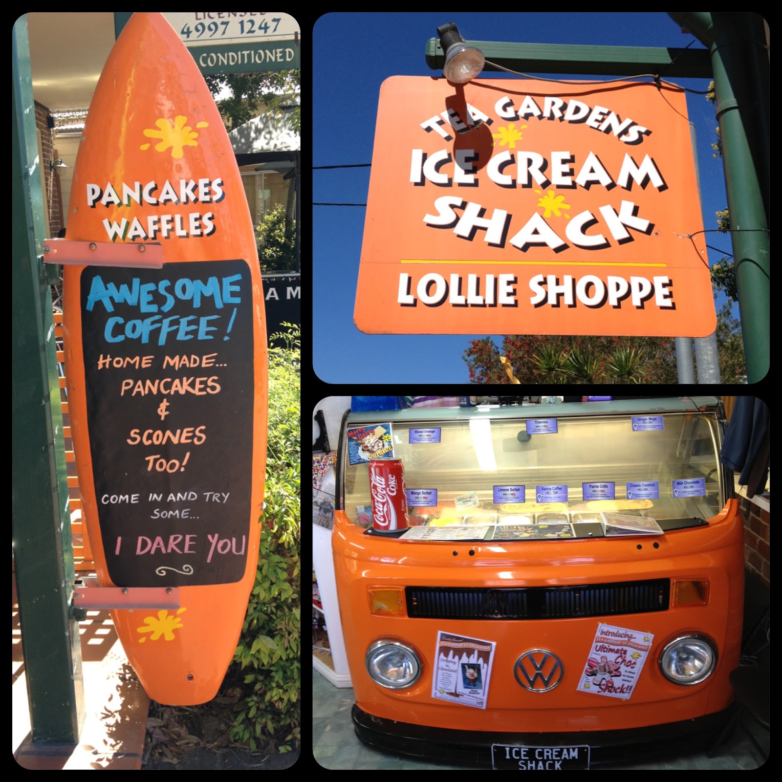 Tea Gardens and the best ice-cream shop EVER!