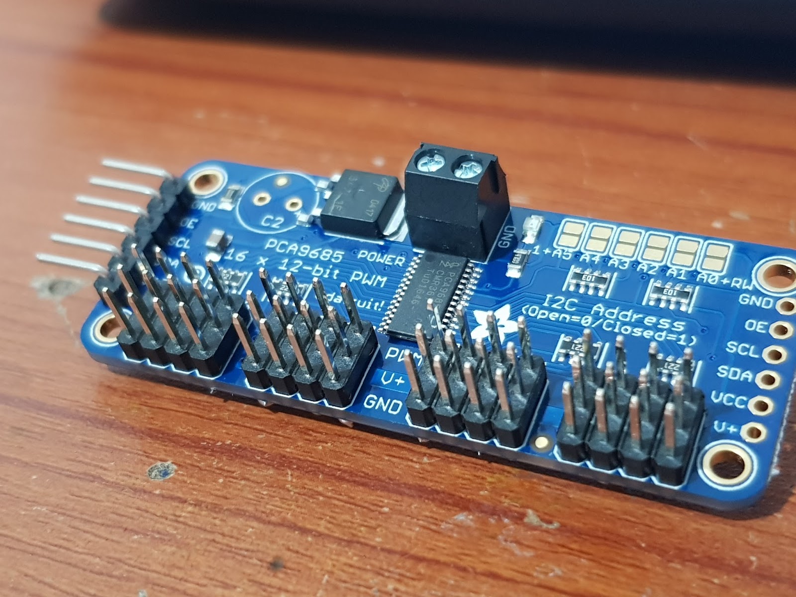 Adafruit PWM driver I2C and SAMD21 Xplained pro - M.B Raw