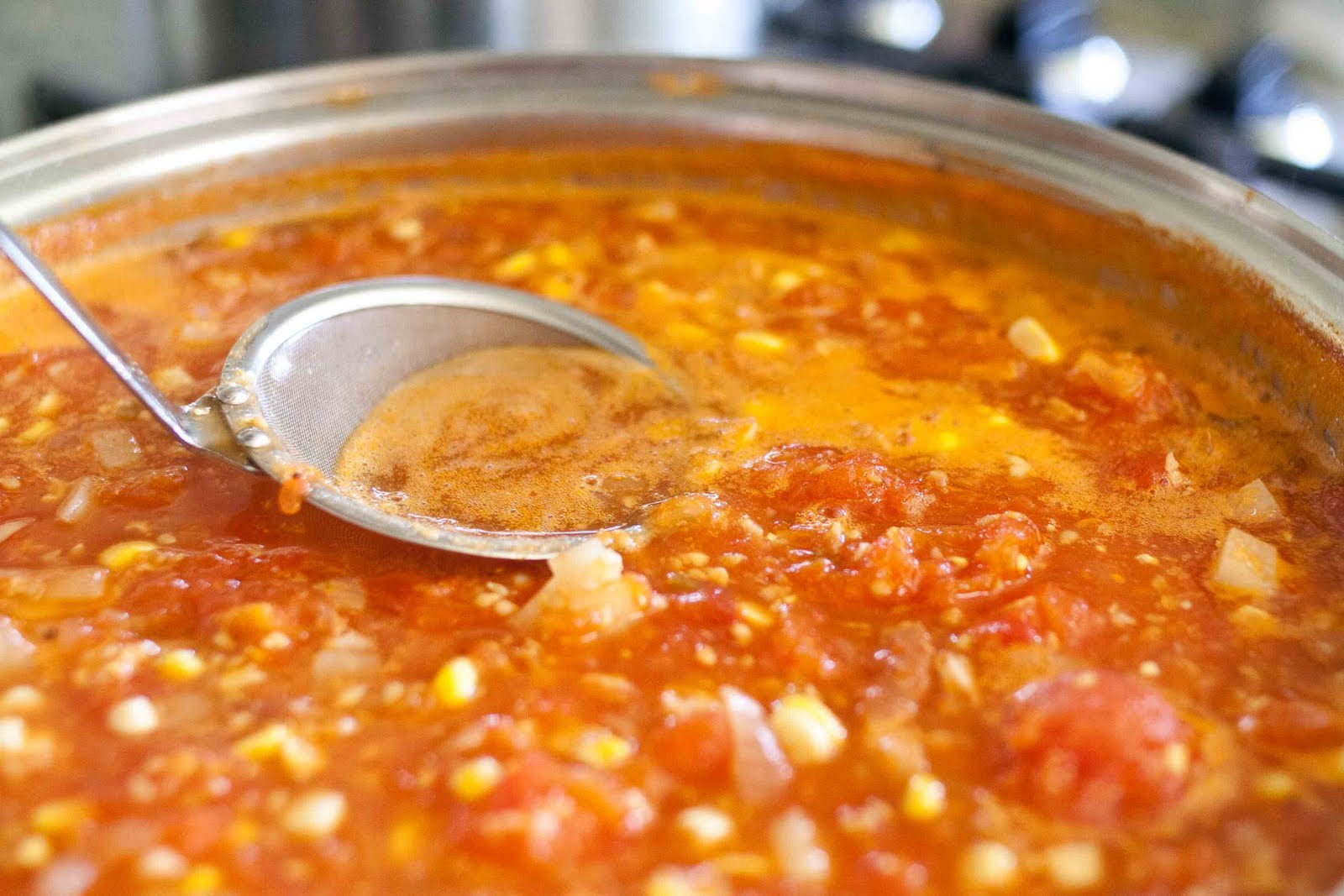 FOODjimoto: Tomato Corn Chowder