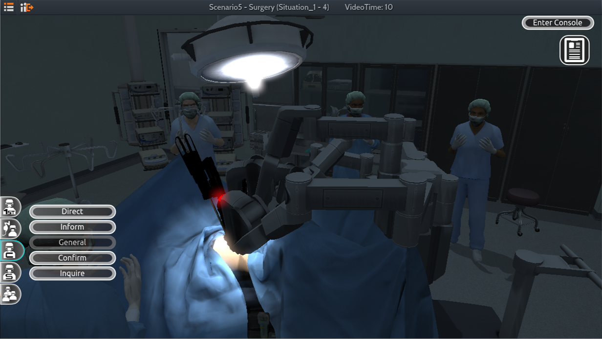 Free Serious Game For Robotic Surgery Team Standard Training