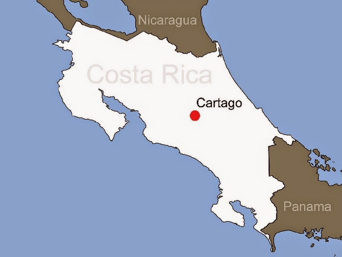 MAPAS DE: Cartago. Provincia N° 3 de Costa Rica