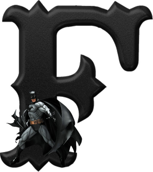 Abecedario Negro con Batman. Batman Alphabet. - Oh my Alfabetos!