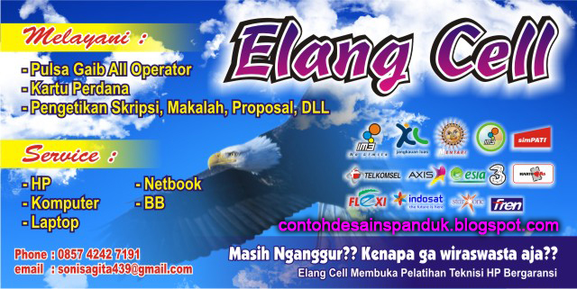 Konter Elang Cellular | Contoh Desain Spanduk