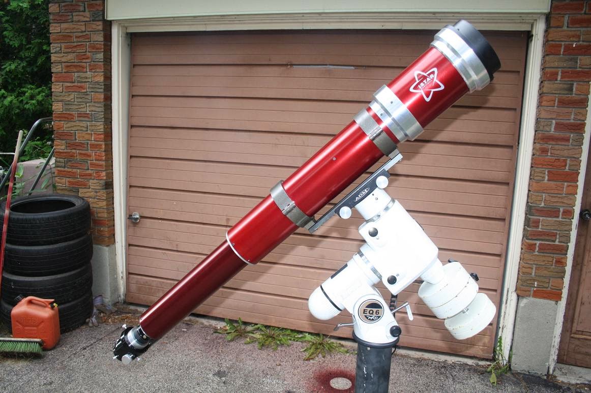 Viewing With Solar Telescopes: Mikes 150mm Istar / PST Mod Build