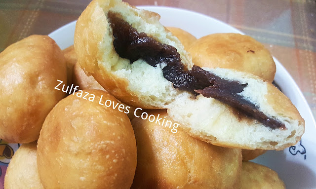 ZULFAZA LOVES COOKING: Pau goreng inti kacang merah