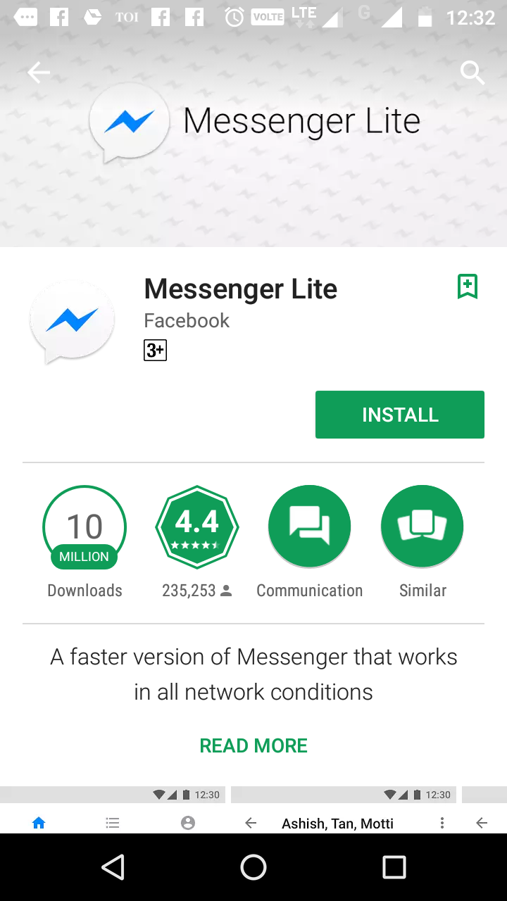 Facebook Messenger Lite for Android Finally Launched in India ~ YAPTech