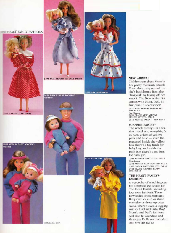 Barbie Reference: 1987 Heart Family