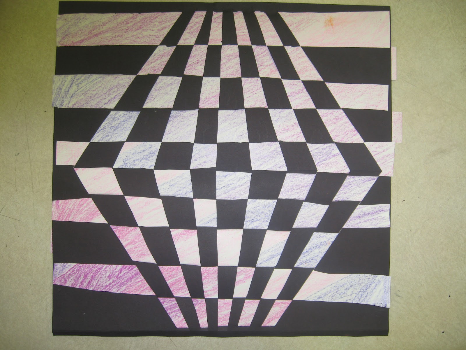 Miss Young's Art Room: 6th Grade Op Art Paper Weaving