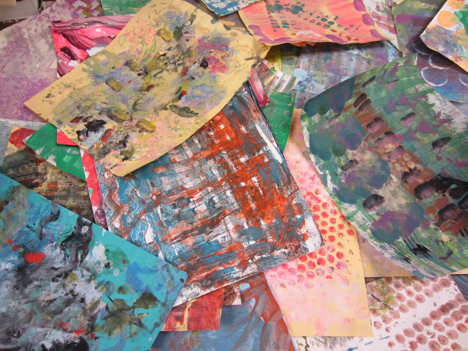 Art to the Moon & Back: Painted Papers