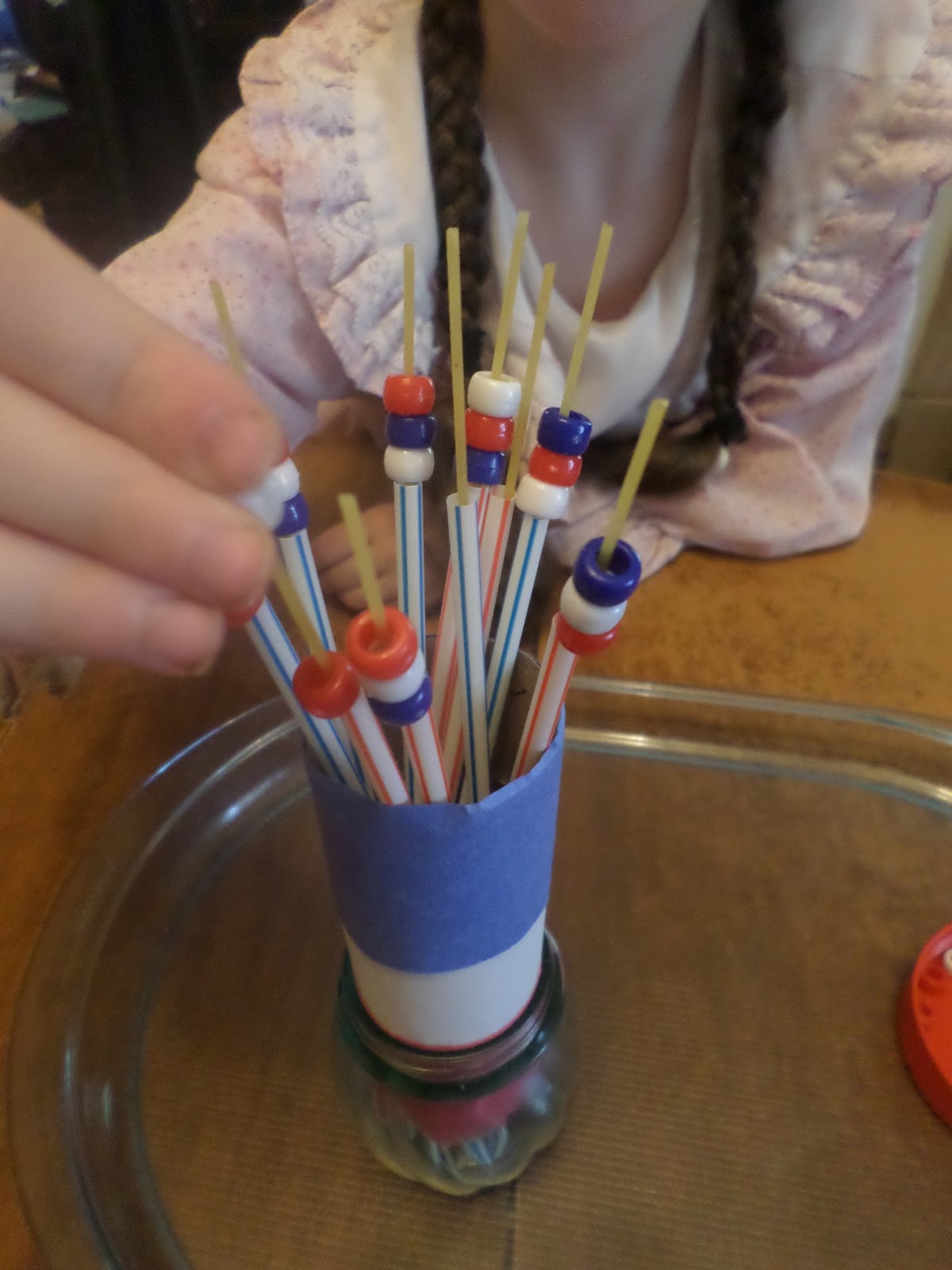 Tots and Me... Growing Up Together: P is for Patriotic Pasta Sparkler ...