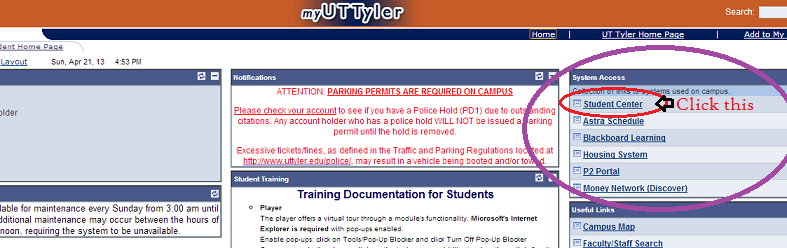 The UT Tyler Student Blog: F.A.Q: How to See Your Enrollment To-Do List
