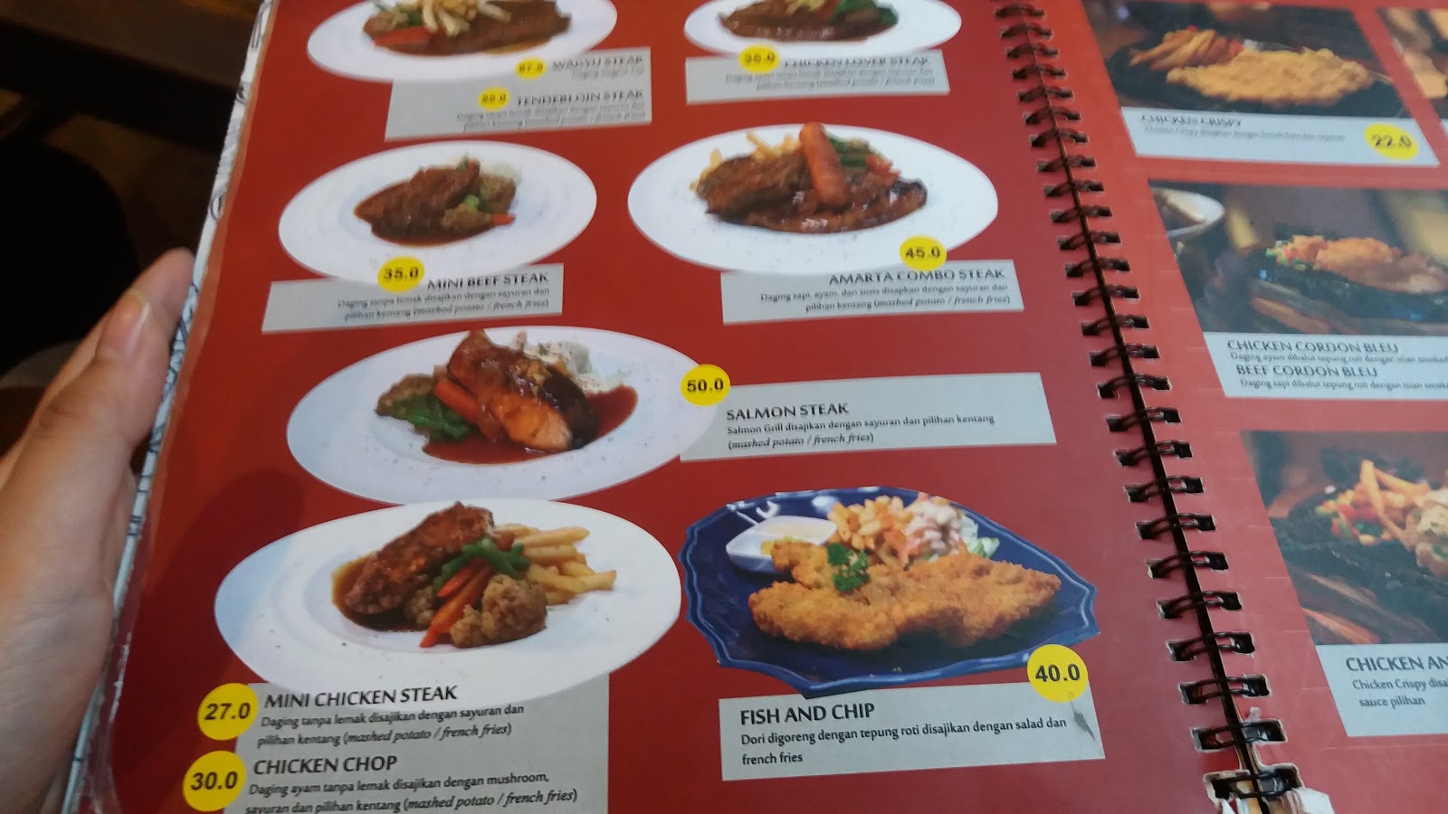 Nismut \(^_^)/: Daftar Menu Kedai Amarta Pleburan Semarang