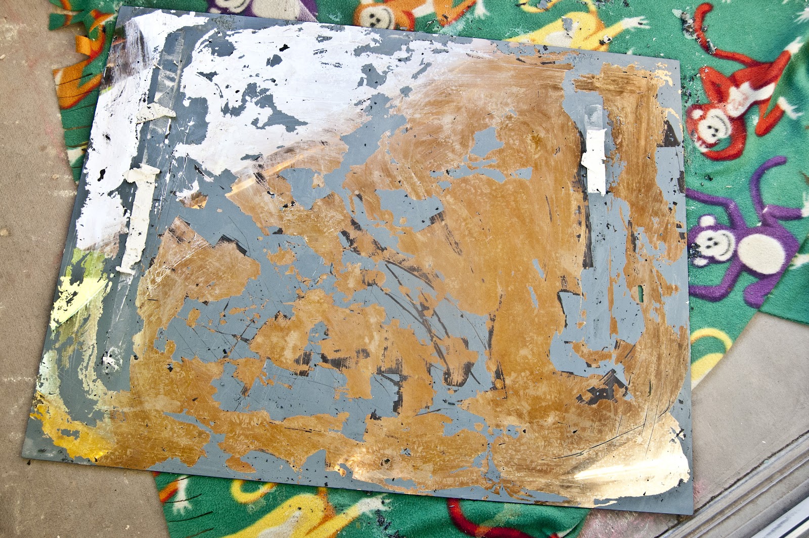 Acid Washed Mirror and Tutorial - home decoration