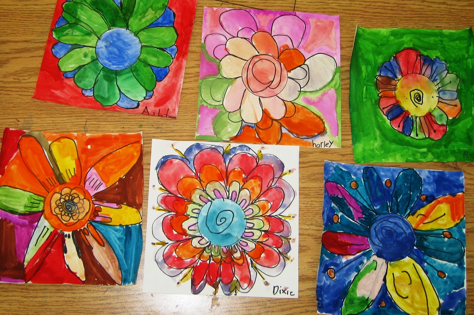 The Kreative Klassroom: More 1st Grade Flowers