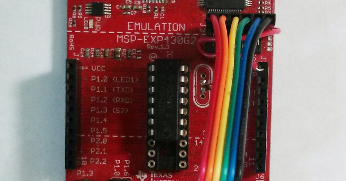 Msp430 Launchpad Miniature Msp430 Programming Connector