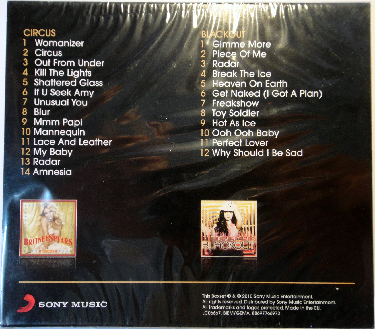Grayson's Britney Spears Collection: Circus/Blackout - Box Set