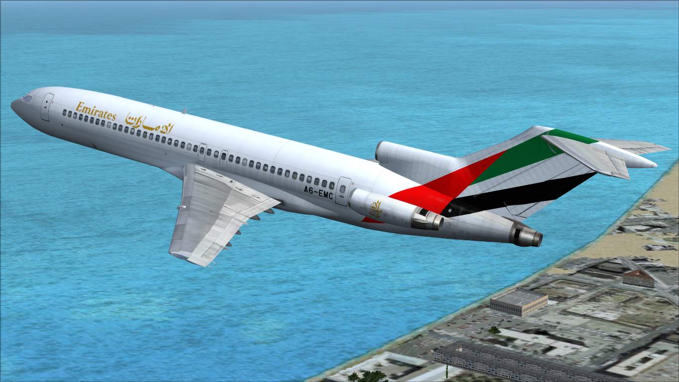 Texturas Brasileiras: Emirates A6-EMC Boeing 727-200