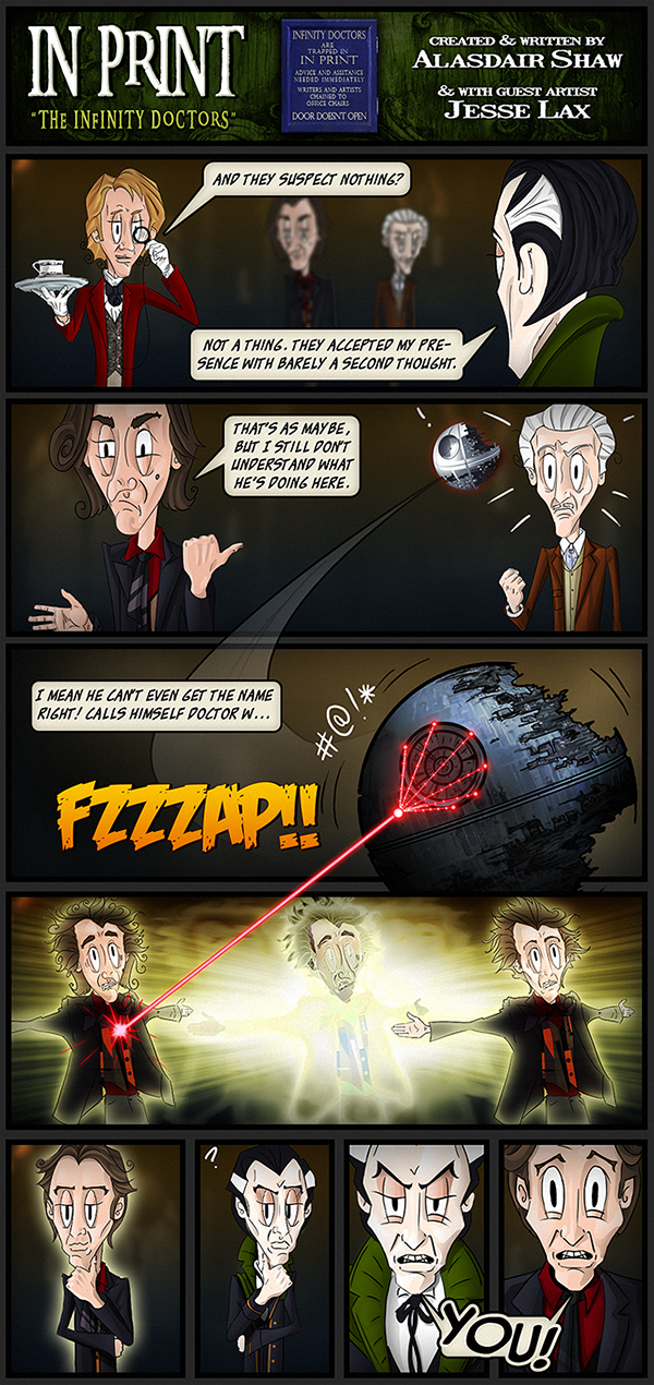 In Print Comic: THE INFINITY DOCTORS - Strip 5 JESSE LAX