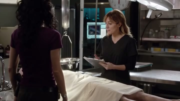 Jane is in the morgue with Maura; Dr Isles is trying to be subtle when ...