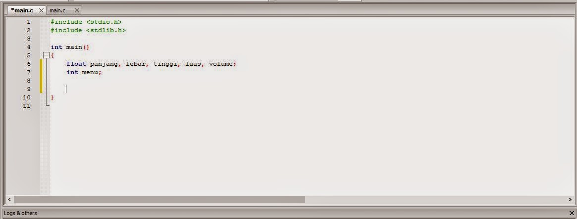 Tutorial membuat program sederhana alat hitung bangun balok ~ Just Blog