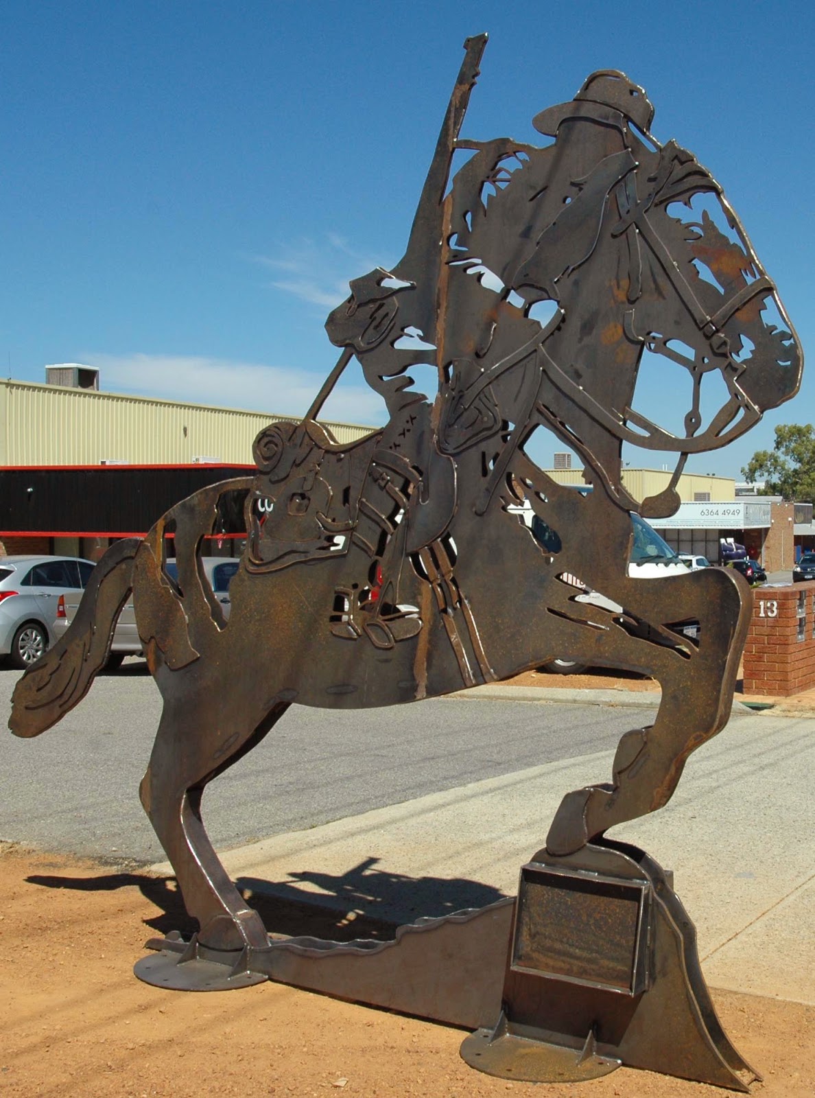 Lock Family Ramblings: 10th Light Horse Brigade sculpture