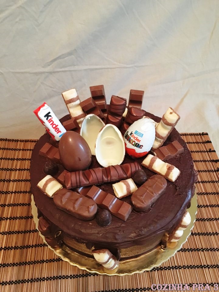 Cozinha pra 3: Bolo Kinder