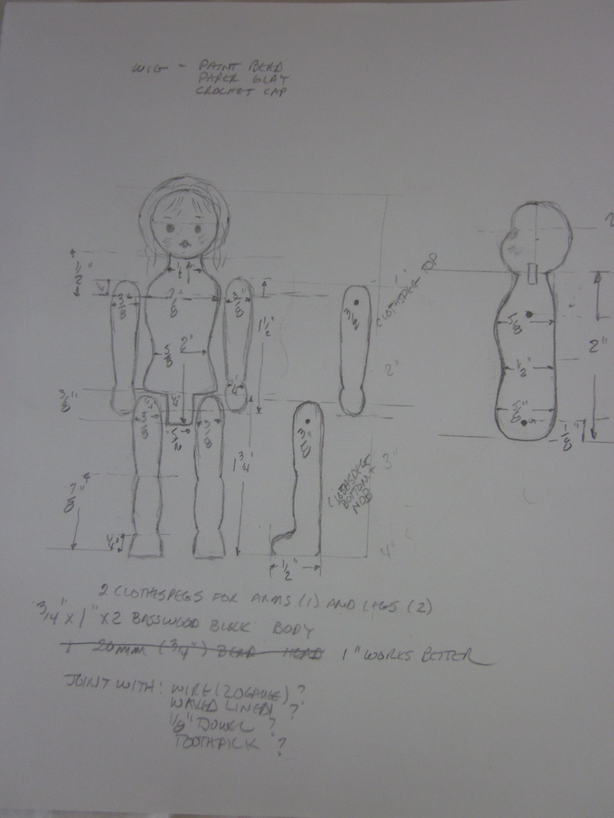 By Hook, By Hand: Wee Wooden Dolls