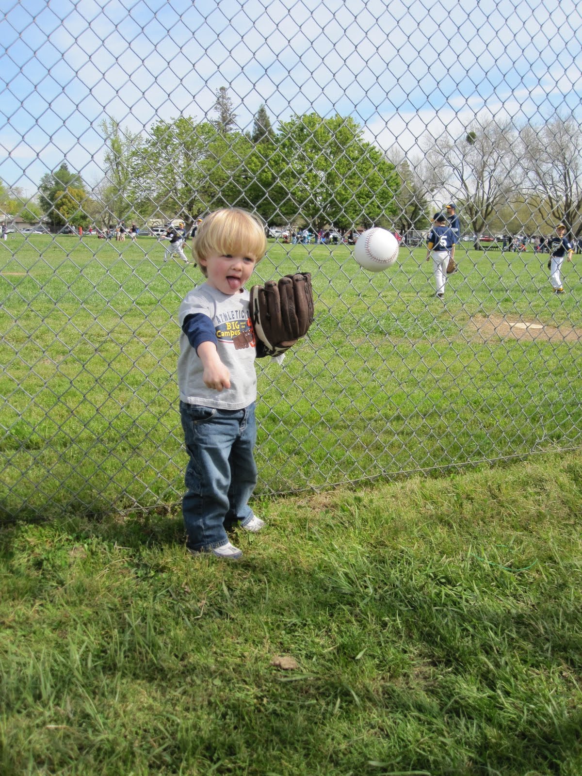 Enjoying Life With 4 Kids: Our Little Baseball Player in Training