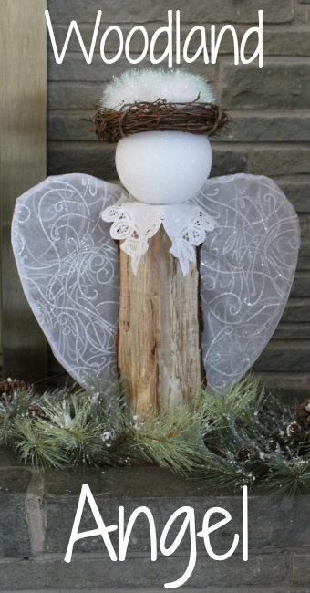 How to Make a Wood Log Angel - Crafts a la mode