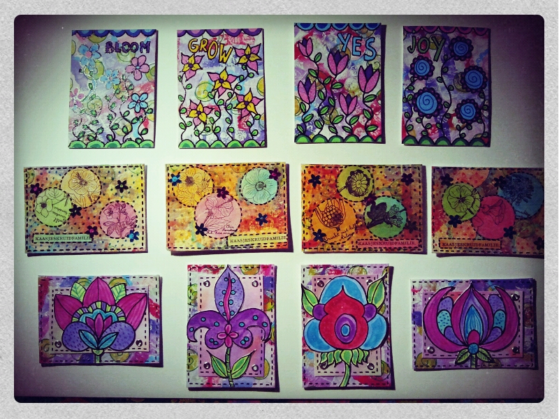 Caatje's Artsy Stuff: The Big ATC Tutorial - part five - backing and beyond